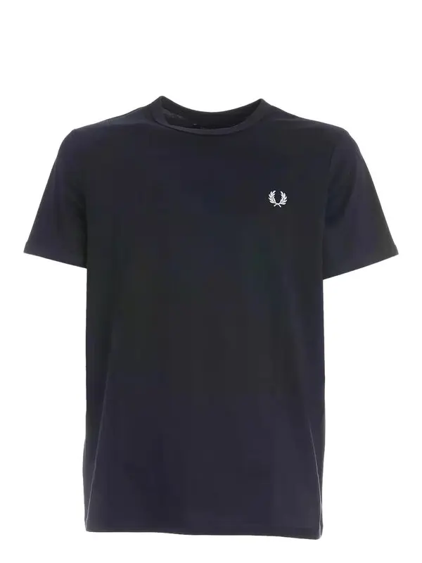 Fred Perry Logo-detail T-shirt - Blue
