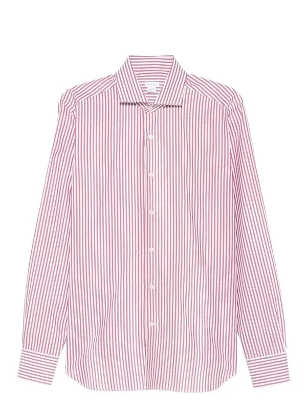 ORIAN Striped-pattern Shirt - Red