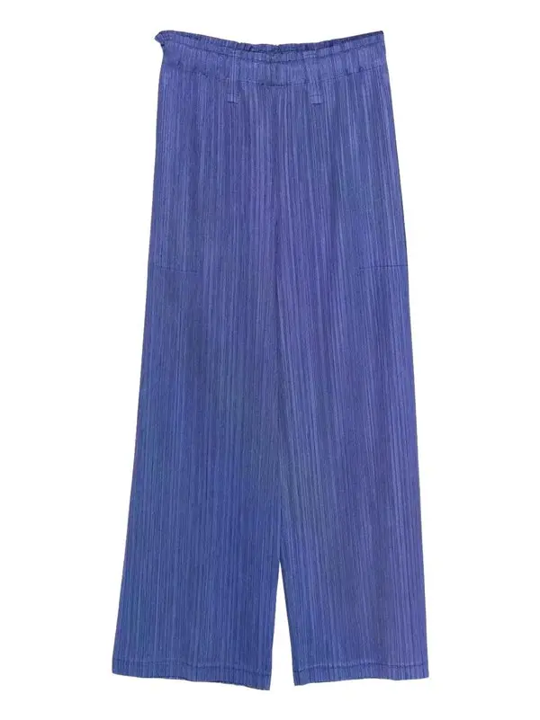Issey Miyake Belt-loops Trousers - Blue