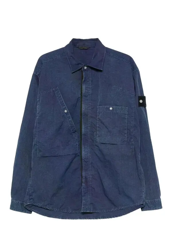 Stone Island Pocket Zip Shirt - Blue
