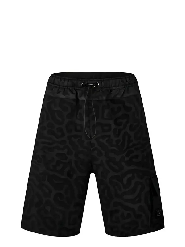 Hugo Cargo Print Track Pants - Black
