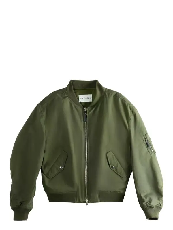 Givenchy Zip Pocket Cotton Jacket - Green