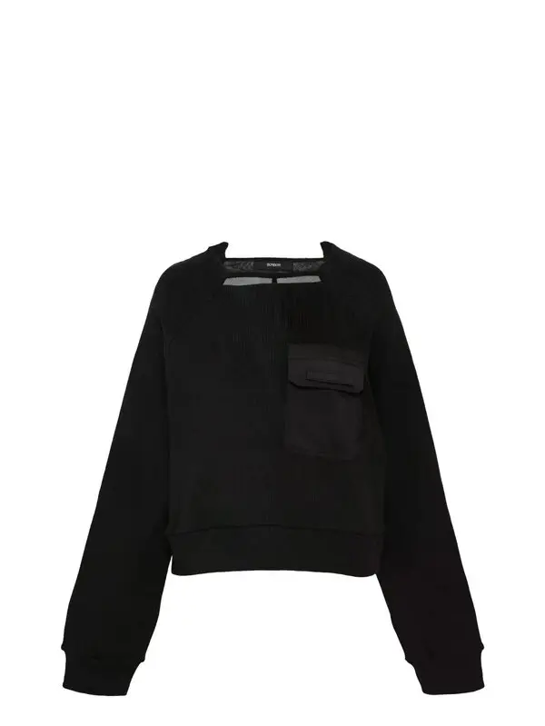 BONBOM Panelled Sweatshirt - Black