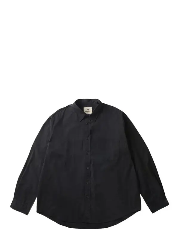 SNOW PEAK Organic Cotton Shirt - Black