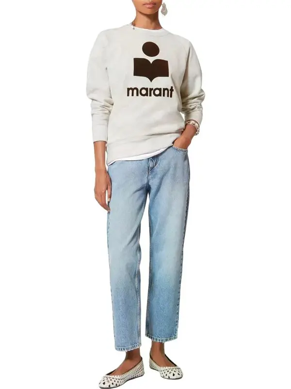 MARANT ETOILE Millyny Logo-print Sweatshirt - Neutrals