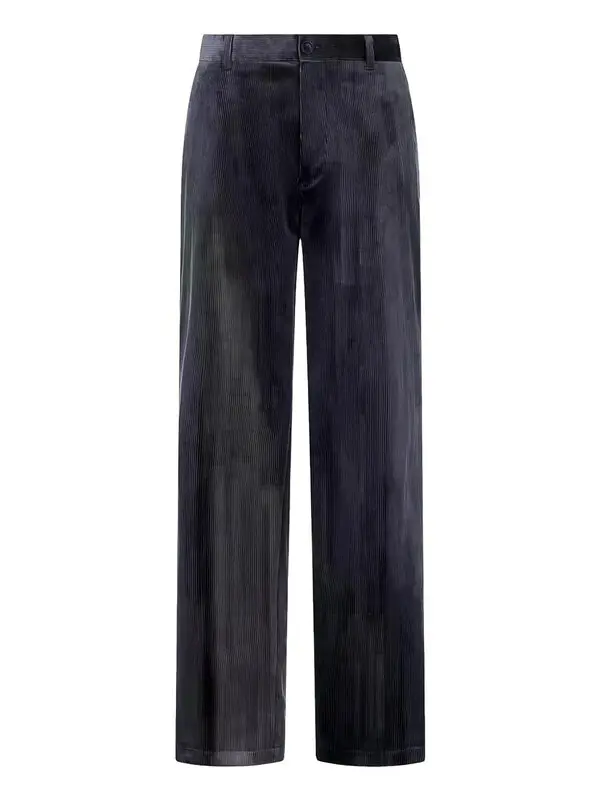 MAN ON THE BOON. Corduroy Button Trousers - Grey