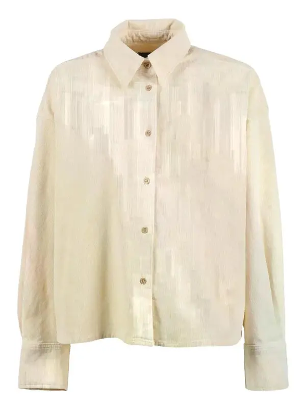 7 For All Mankind Nina Corduroy Shirt - Neutrals