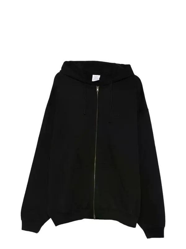 Vetements Garderobe Cotton Hoodie - Black