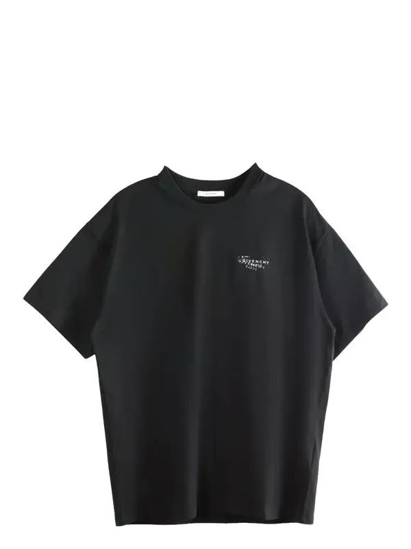 Givenchy Front Stamp-style Graphic Print T-shirt - Black