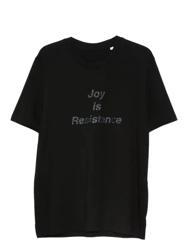 LUTZ HUELLE Joy T Lettering T-shirt - Black