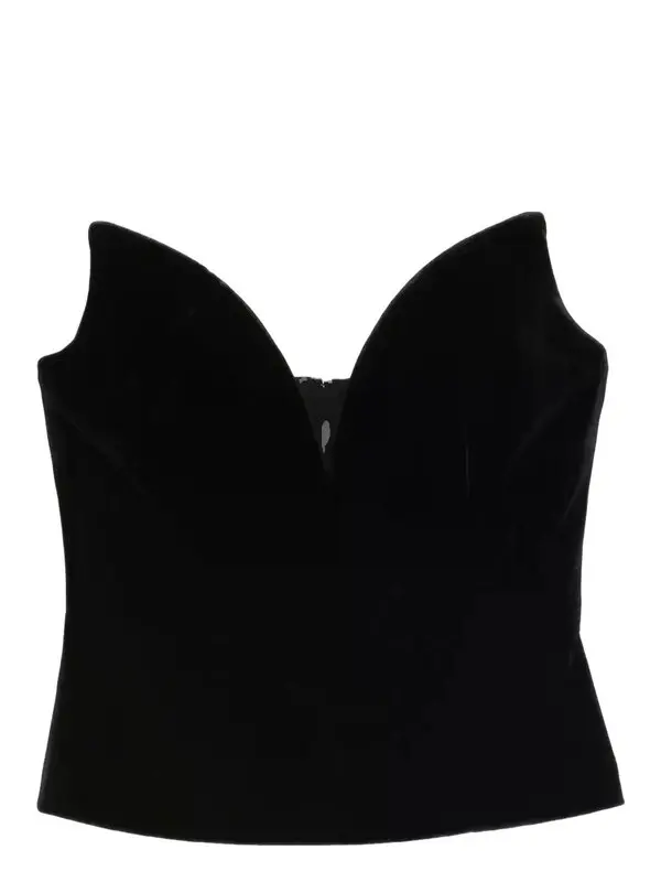 Roland Mouret Sweetheart-neck Top - Black