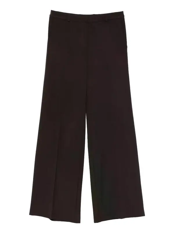 REWIND Wide Leg Trousers - Brown