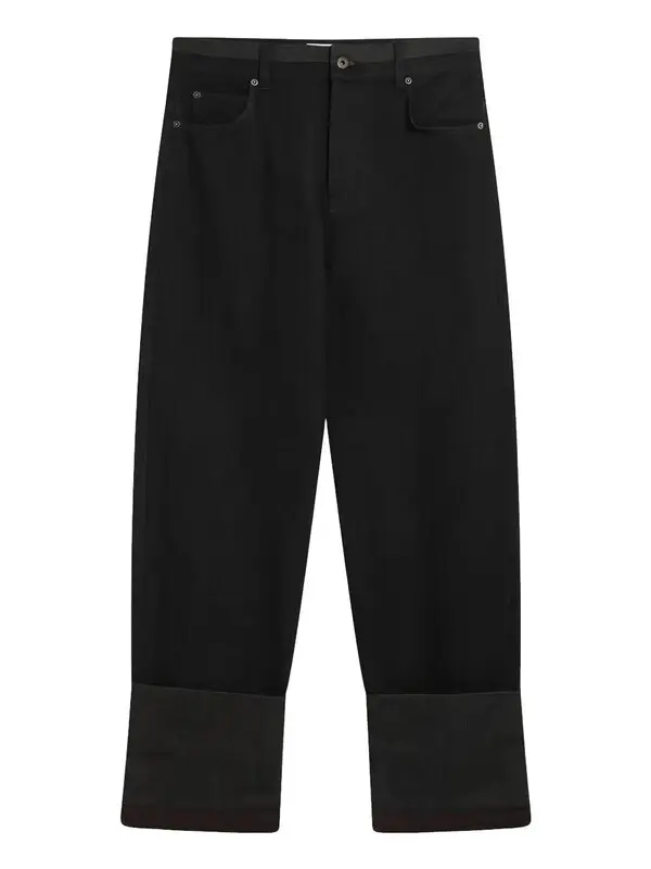 Loewe Turn-up Jeans - Black