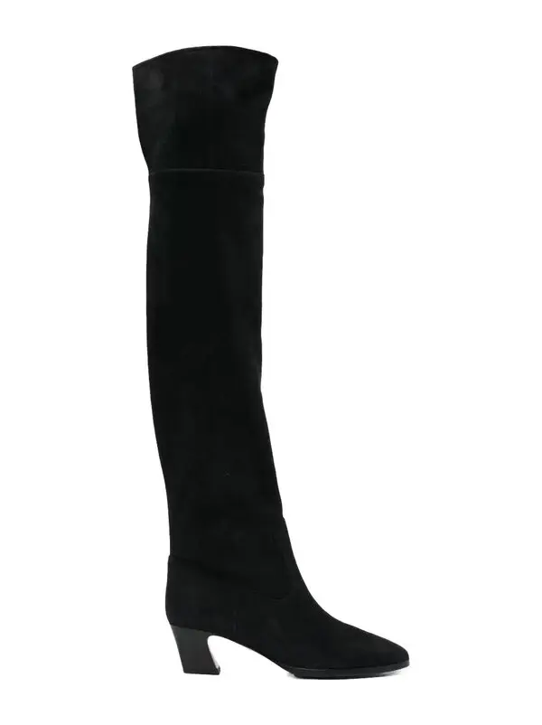 AQUAZZURA 45mm Suede Over-the-knee Boots - Black