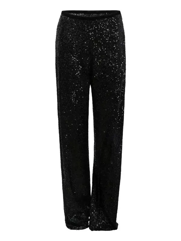 F.IT Sequin Trousers - Black