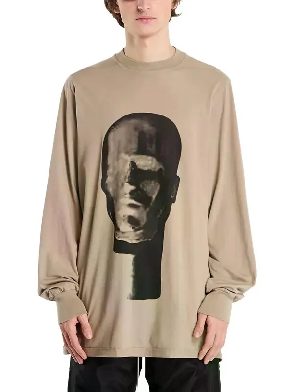 Rick Owens Jumbo Graphic Longssleeve T-shirt - Neutrals