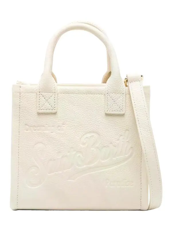 MC2 SAINT BARTH Mini Embossed-logo Bag - Neutrals
