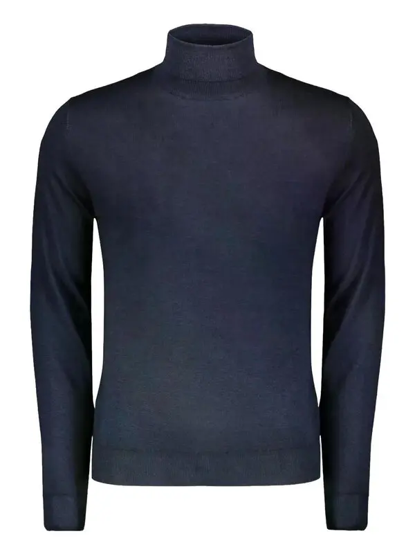 MOORER Todi-ws5 Roll-neck Sweater - Blue