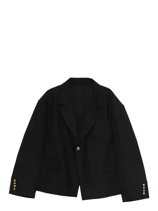WILLY CHAVARRIA Button-up Tailored Jacket - Black