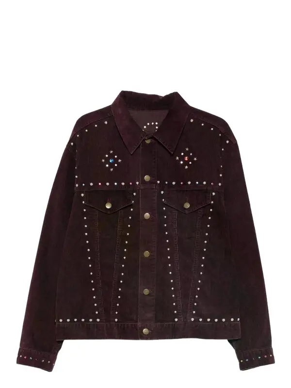 Needles Embellished Corduroy Jacket - Red