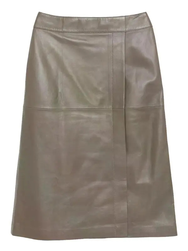 JOSEPH Sèvres Nappa Leather Skirt - Neutrals