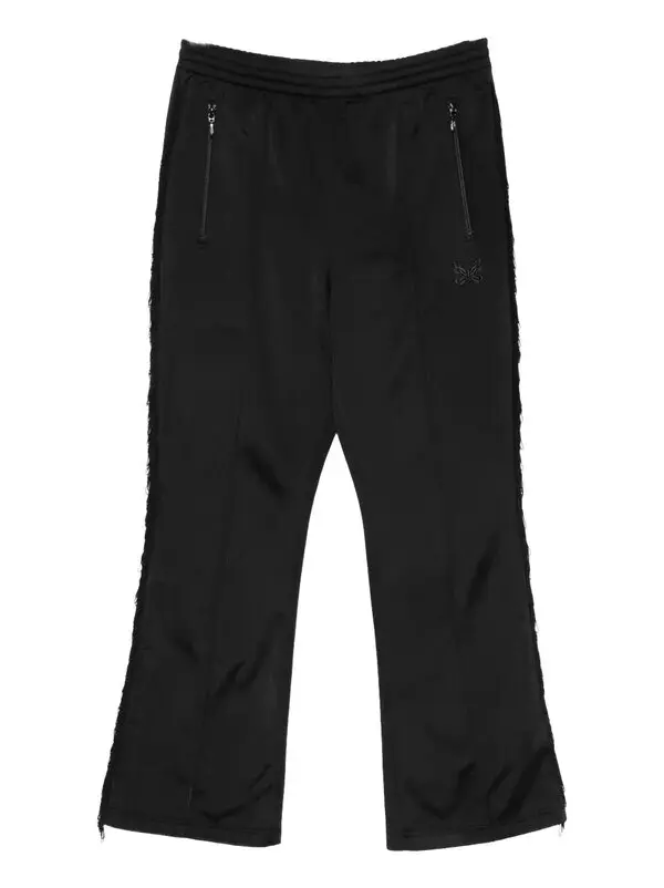 Needles Fringed Logo Trousers - Black