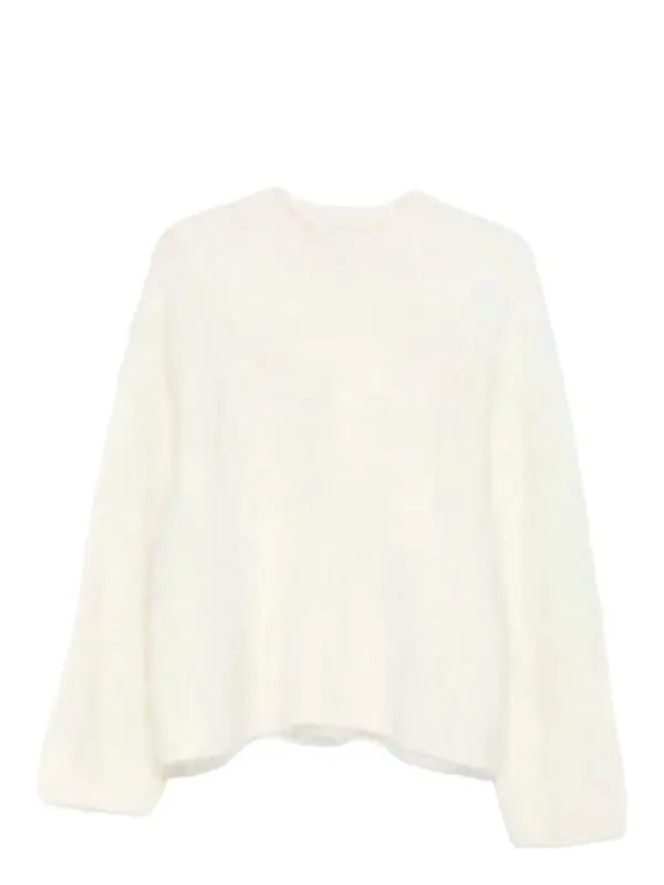 Soft Goat Long-sleeve Knitwear - White