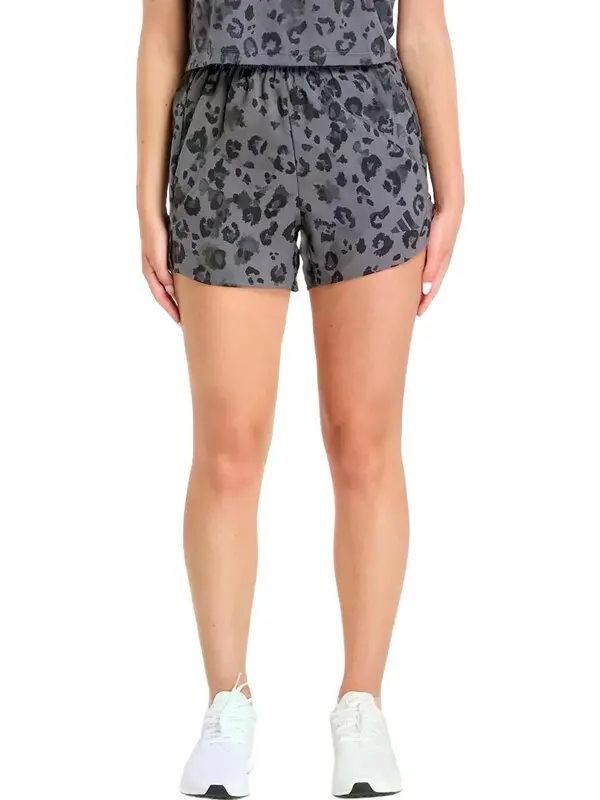 Adidas Animal-print Shorts - Grey