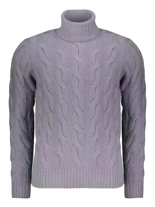 MOORER Turtleneck Sweater - Grey