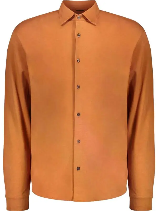 MOORER Button-up Shirt - Orange