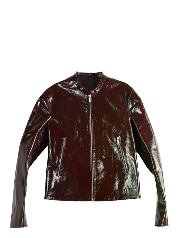 SAPIO Leather Jacket - Red