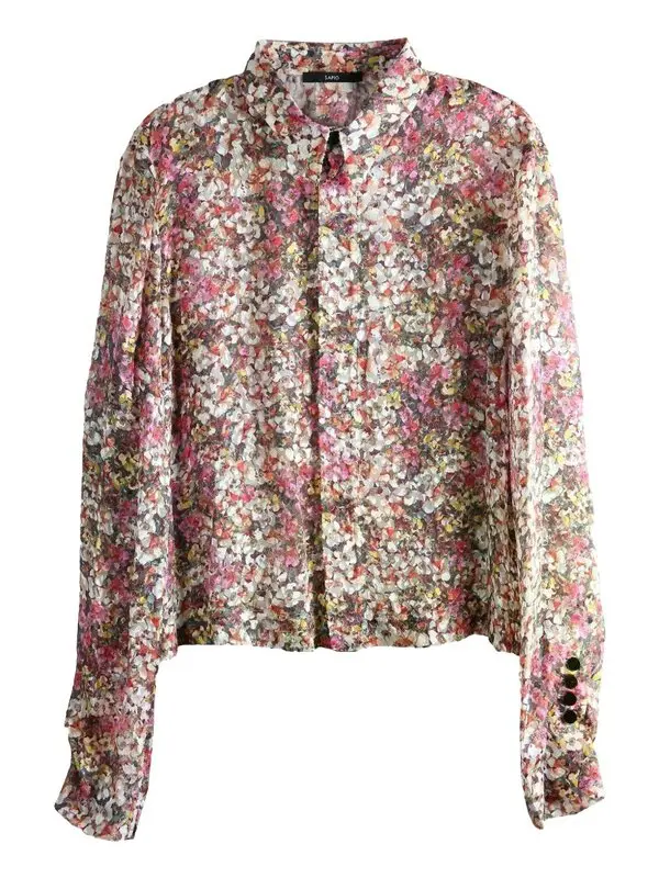 SAPIO Floral Print Shirt - White