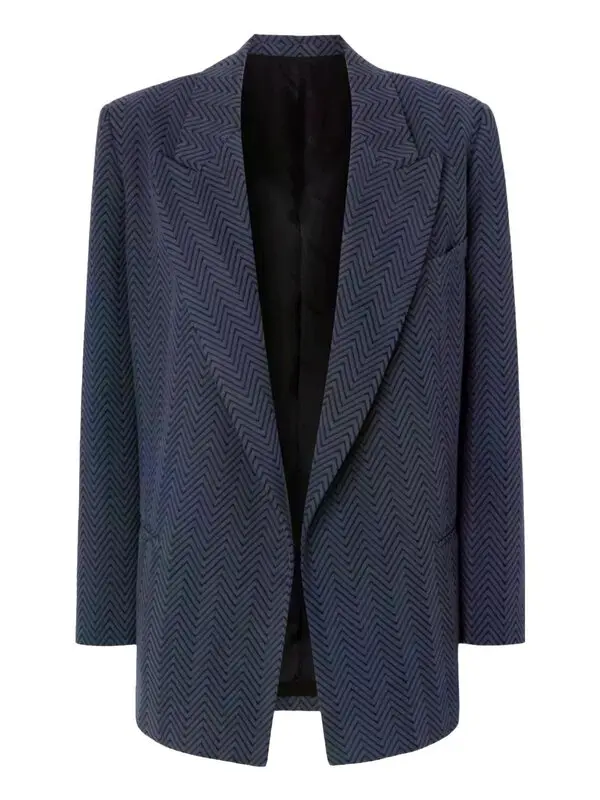 Missoni Chevron-pattern Blazer - Blue