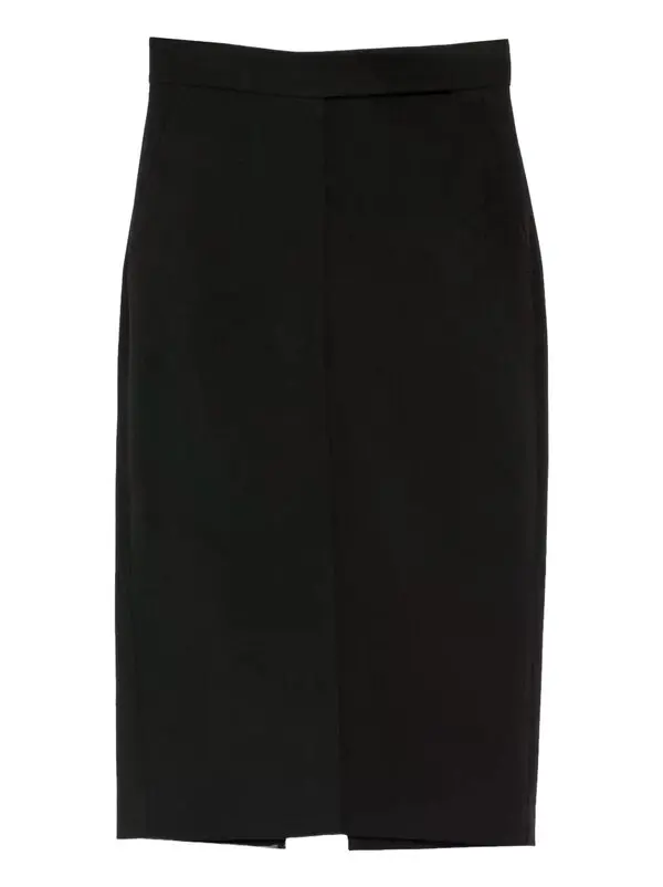 CENERE GB Slit Pencil Skirt - Black