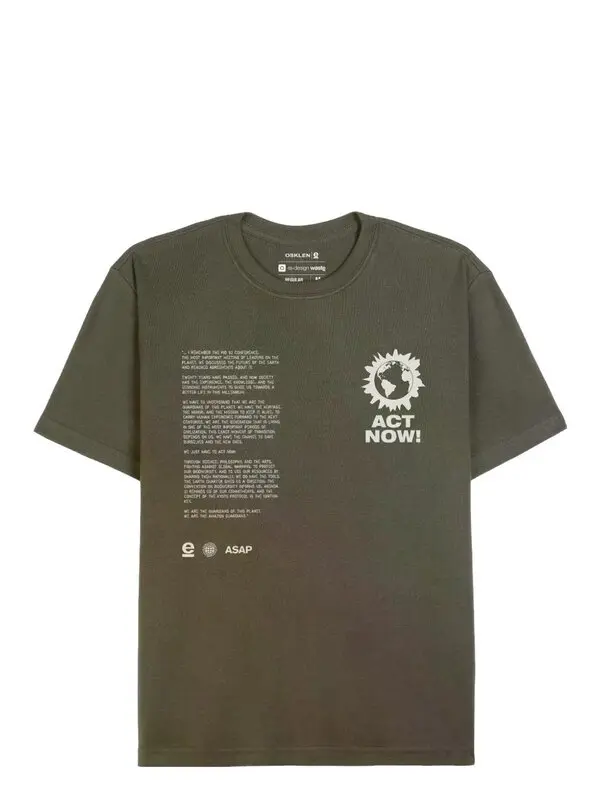 OSKLEN Act Now Forest Mc T-shirt - Green