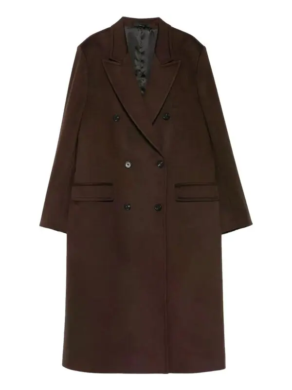 Paul Smith Double-breasted Coat - Brown