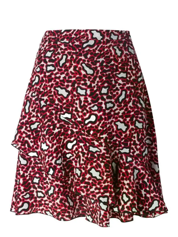 Stella McCartney Leopard-print Mini Skirt - Red