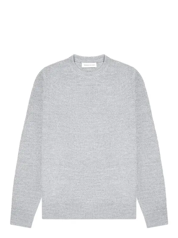Manière De Voir Textured Blend Sweater - Grey
