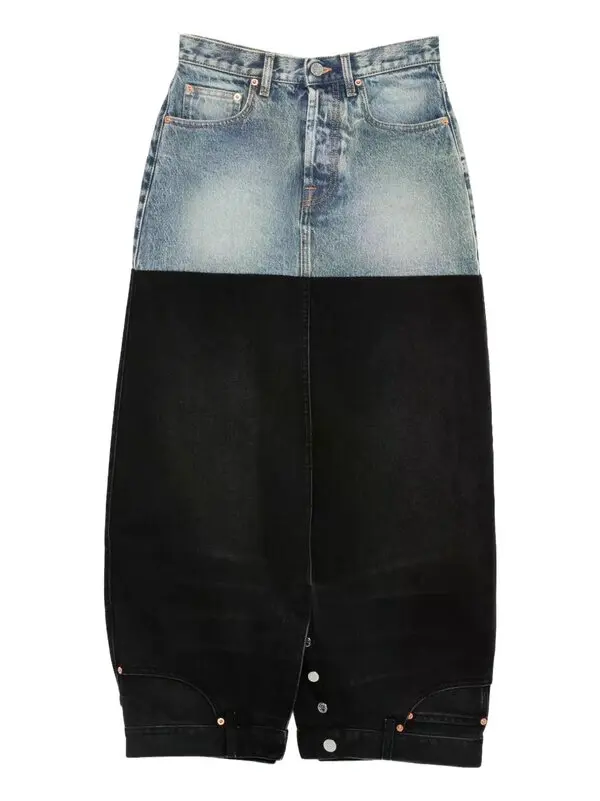 Vetements Double Midi Skirt - Black