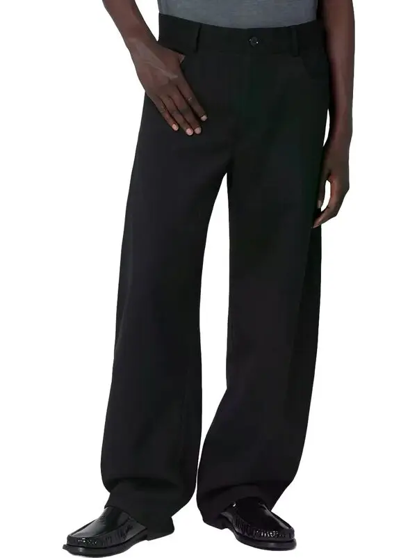 Séfr Oktay Barrel-leg Trousers - Black