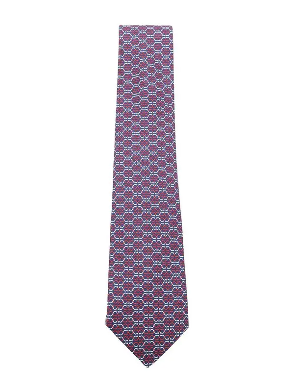 FERRAGAMO Silk Neck Tie - Blue