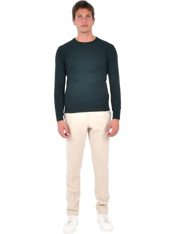 FRANZESE COLLECTION Crewneck Sweater - Green