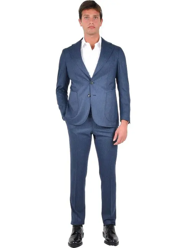 FRANZESE COLLECTION Franzese Napoli Pino Daniele Model Suit - Blue