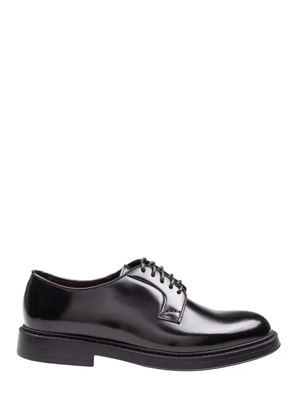 DOUCAL'S Leather Lace-up Shoe - Black