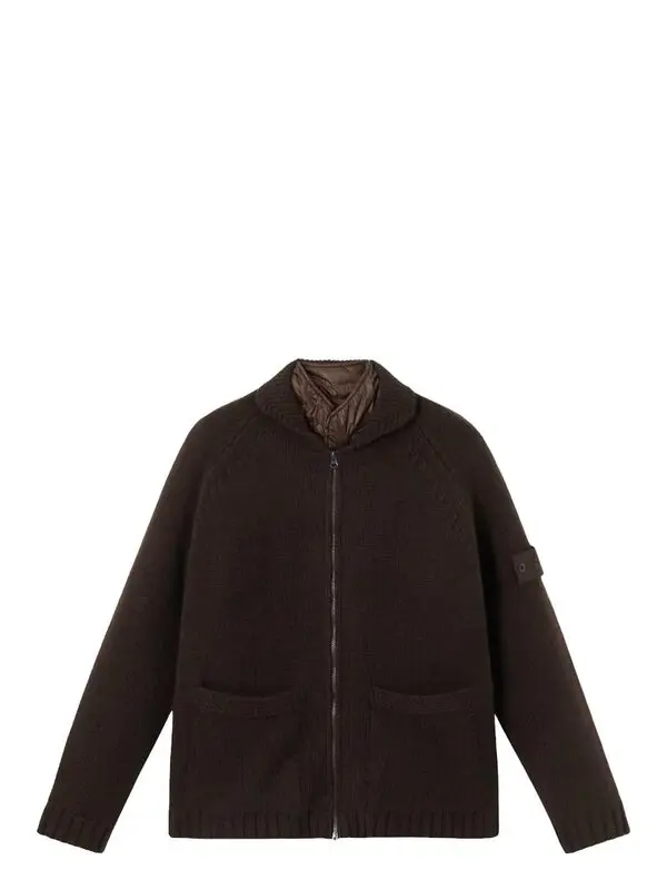 Stone Island Cashmere Zipped Sweater - Brown