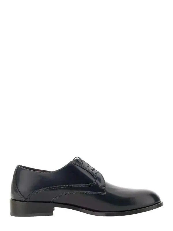 DUCA DEGLI ABRUZZI Lace-up Leather Derby Shoes - Blue