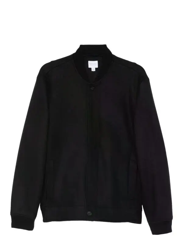 Sunspel Buttoned Jacket - Blue
