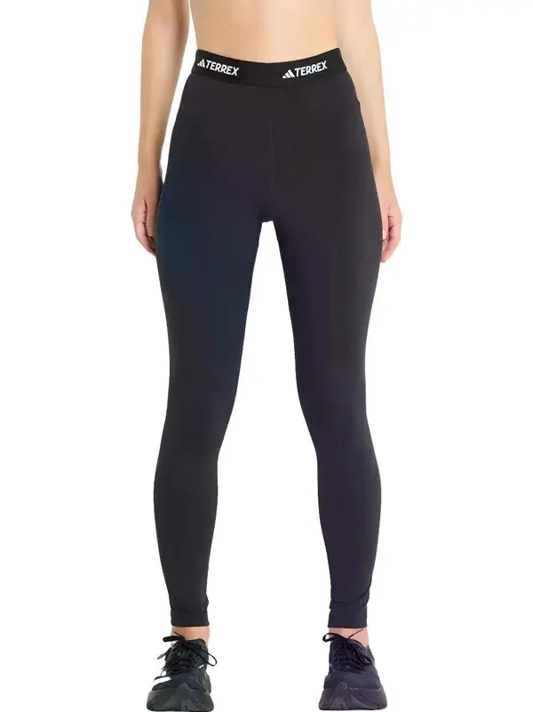 Adidas Terrex Logo-detail Leggings - Black