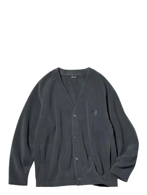 Uniqlo Fleece Cardigan - Dark Grey