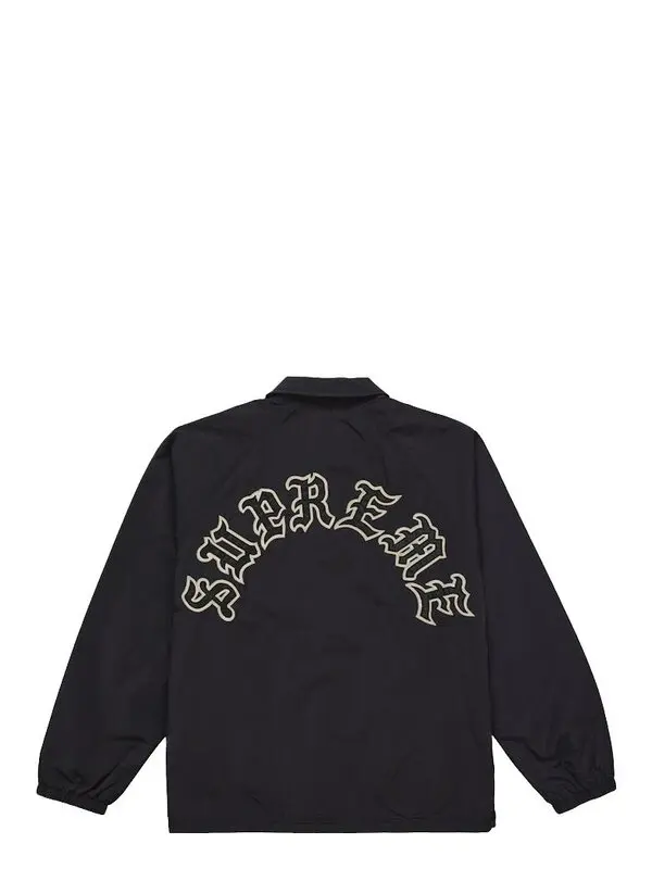 Supreme Old English Arc Coaches Jacket - Black